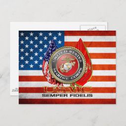 USMC Semper Fi [Special Edition] [3D] Postcard | Zazzle