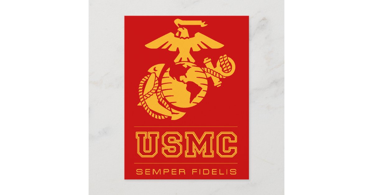 USMC Semper Fidelis [Semper Fi] Postcard | Zazzle