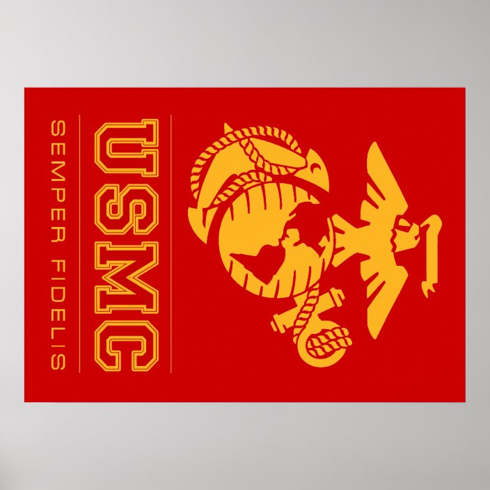 USMC Semper Fidelis [Semper Fi] Poster | Zazzle.com