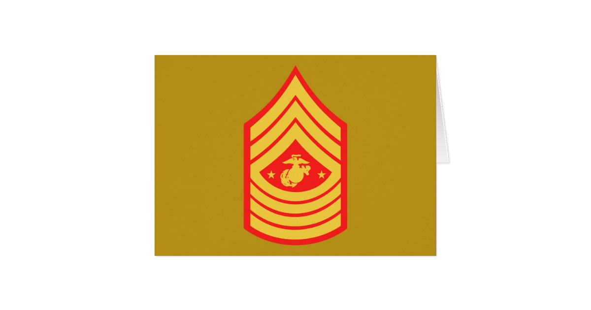 USMC SMMC Sergeant Major of the Marine Corps E-9 | Zazzle