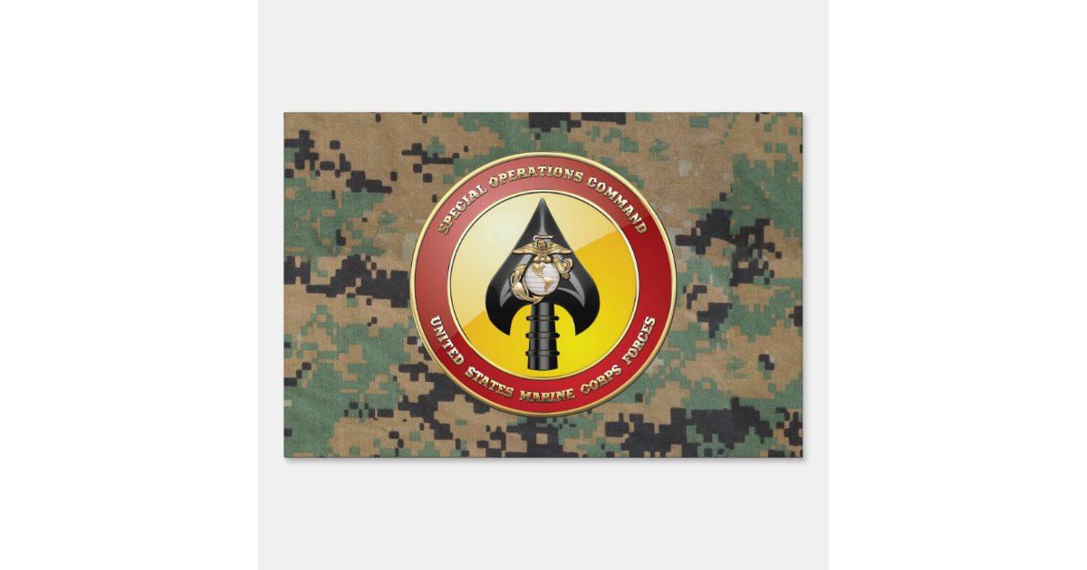 USMC Special Operations Command (MARSOC) [3D] Yard Sign | Zazzle