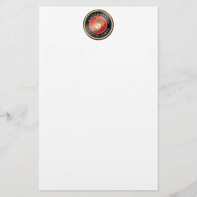 USMC Stationery | Zazzle