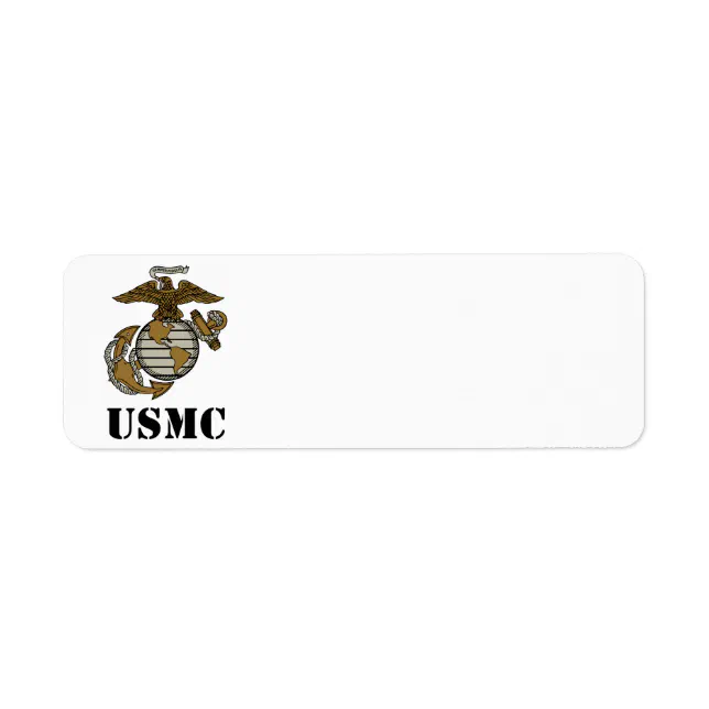 USMC [stencil] Label | Zazzle