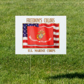 USMC Yard Sign | Zazzle