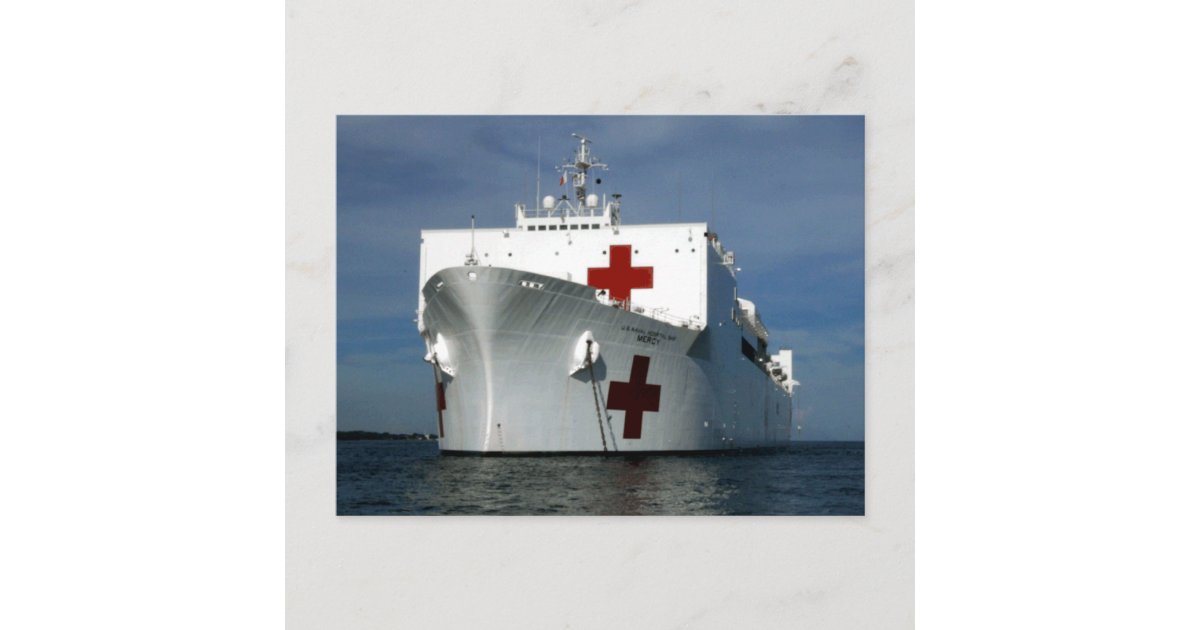 USNS Mercy Hospital Ship Postcard | Zazzle
