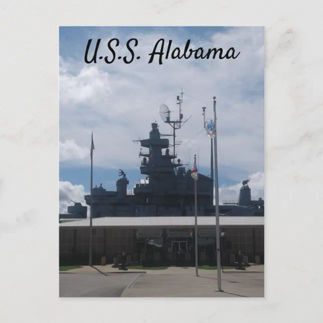 USS Alabama Battleship Museum - Mobile, AL Postcard | Zazzle