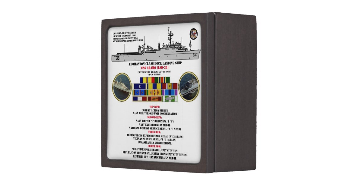 USS ALAMO (LSD-33) GIFT BOX | Zazzle