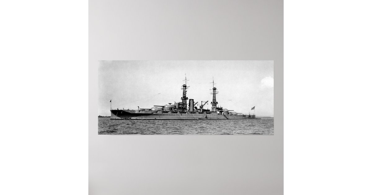 USS Arizona Battleship - Circa 1930 Poster | Zazzle