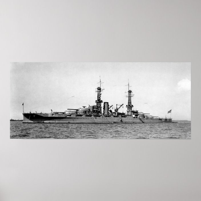 USS Arizona Battleship - Circa 1930 Poster | Zazzle.com