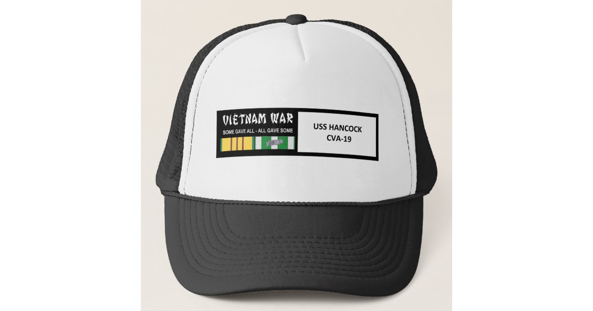 USS HANCOCK VIETNAM WAR VETERAN TRUCKER HAT | Zazzle