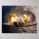 USS Iowa - Battleship Firing Broadside - 1984 Poster | Zazzle