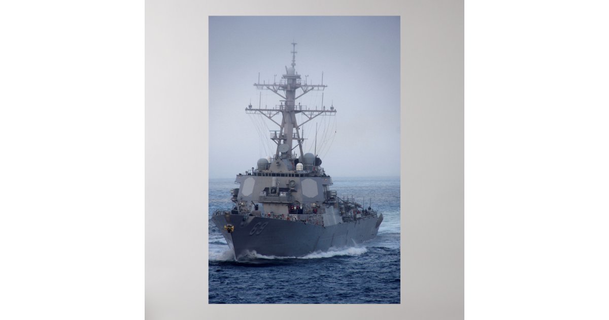 USS Milius (DDG 69) Poster | Zazzle