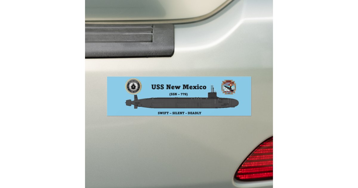 USS New Mexico (SSN-779) Bumper Sticker | Zazzle