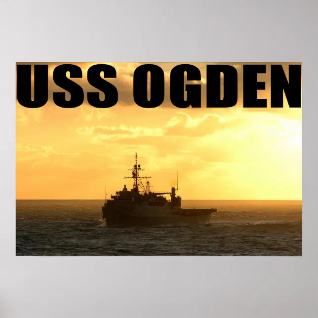 USS OGDEN POSTER | Zazzle