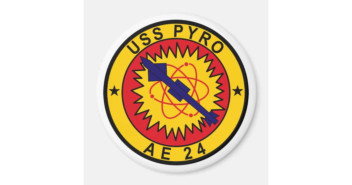 USS Pyro AE-24 Magnet | Zazzle