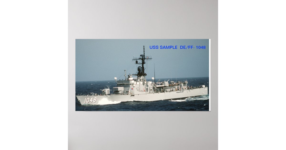 USS SAMPLE poster | Zazzle