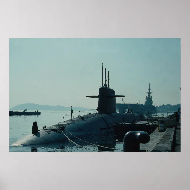 USS Ulysses Grant" ballistic missile submarine SSB Poster | Zazzle