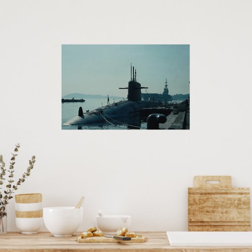 USS Ulysses Grant" ballistic missile submarine SSB Poster | Zazzle