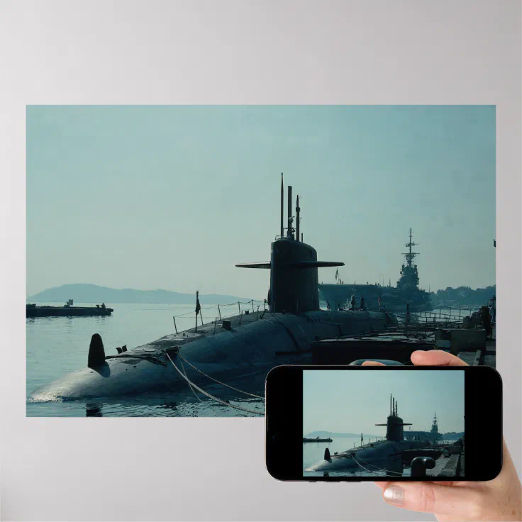 USS Ulysses Grant" ballistic missile submarine SSB Poster | Zazzle