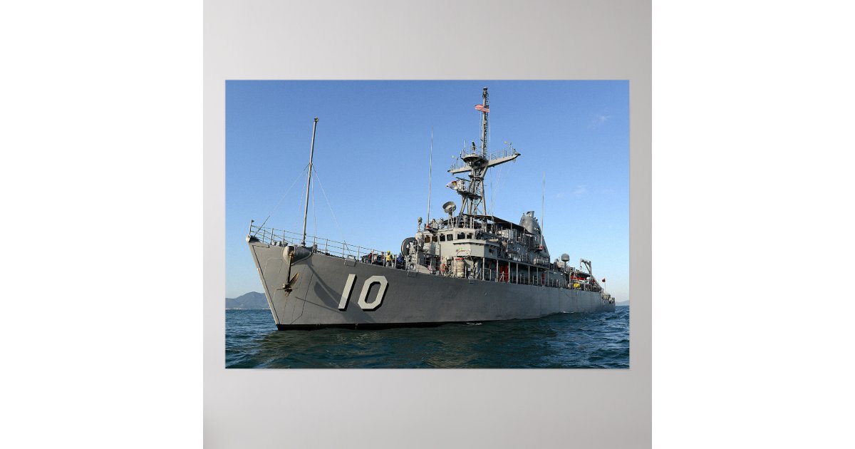 USS Warrior (MCM 10) Poster | Zazzle