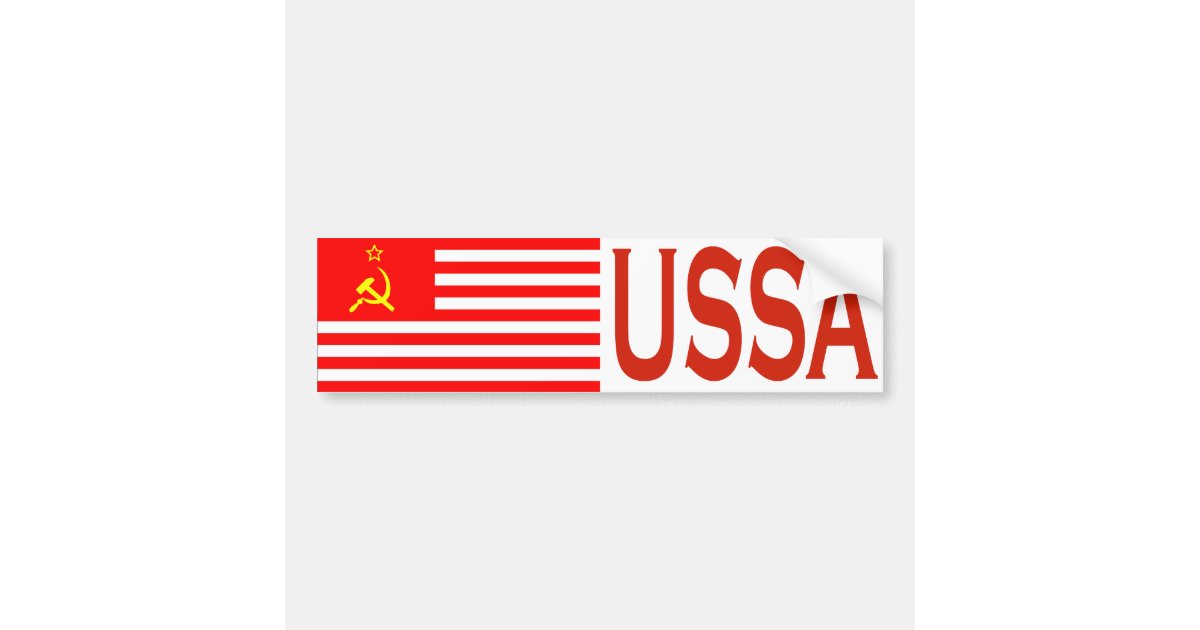 USSA Flag Bumper Sticker | Zazzle