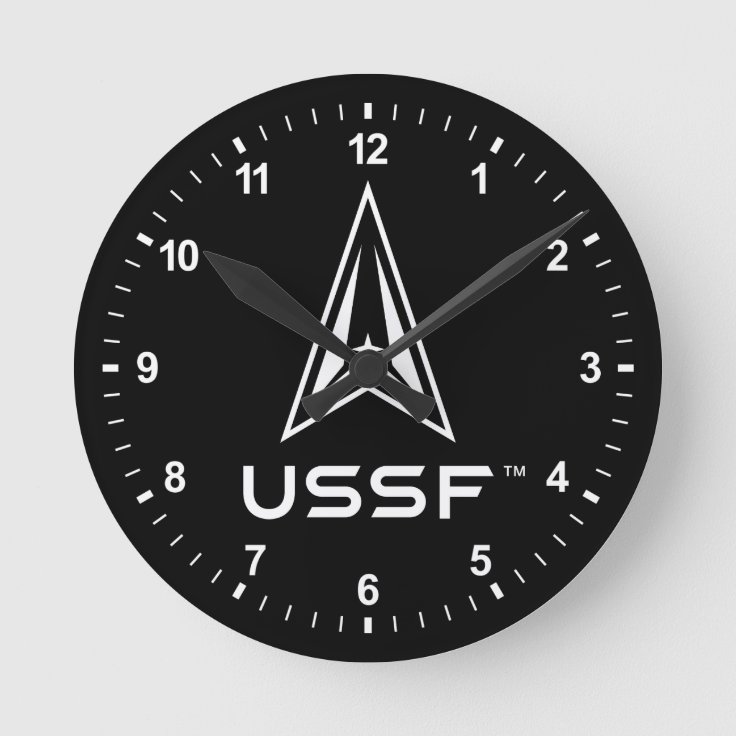 USSF | United States Space Force Round Clock | Zazzle