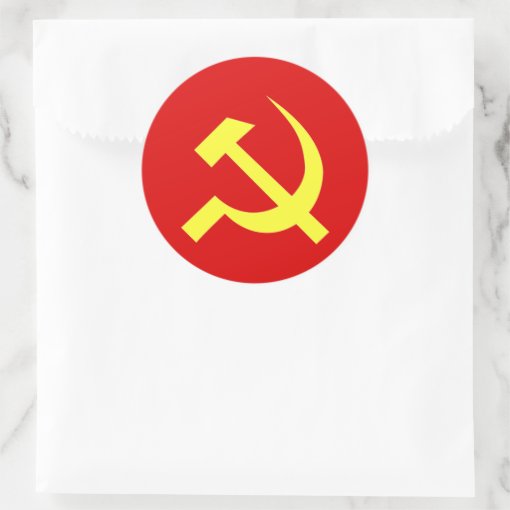 USSR Flag - Customized Classic Round Sticker | Zazzle