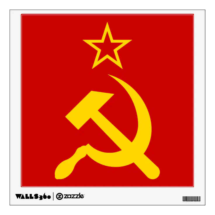 USSR Flag - Soviet Union Flag Wall Decal | Zazzle