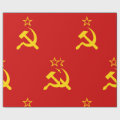 USSR Flag - Soviet Union Flag Wrapping Paper | Zazzle