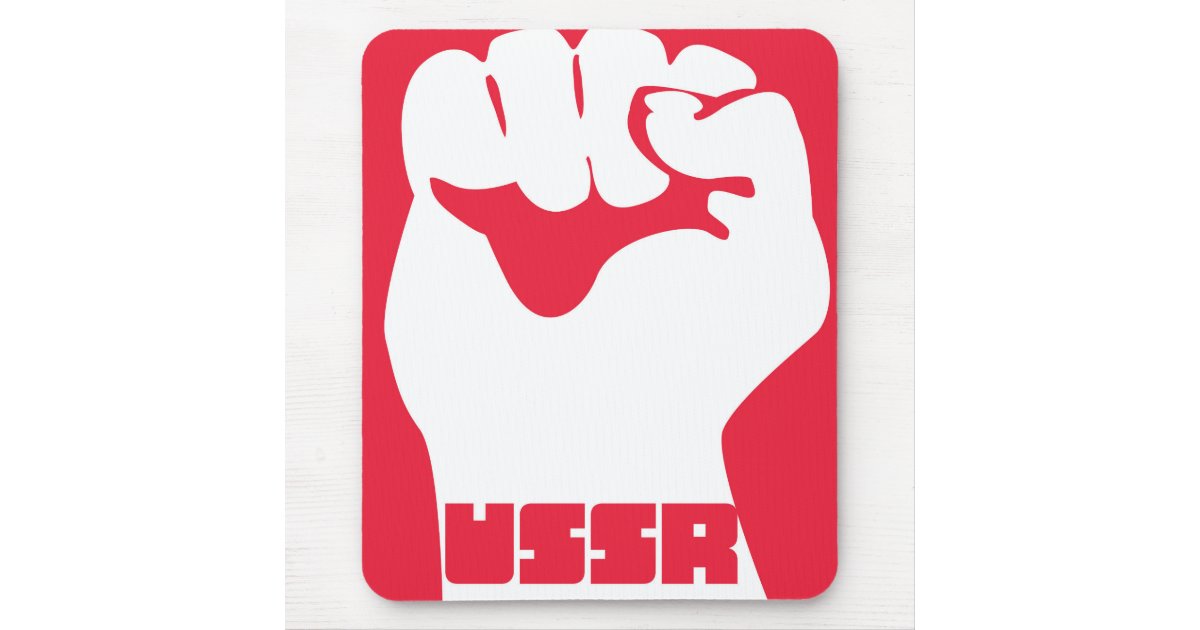 USSR Soviet Fist poster Mouse Pad | Zazzle