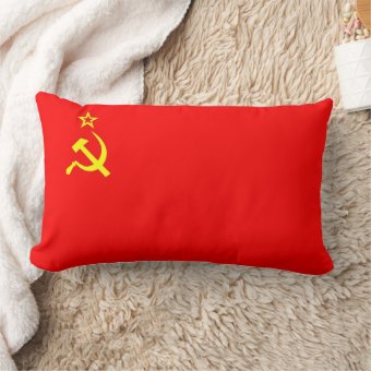 ussr soviet russia communist flag pillow cccp | Zazzle