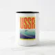 USSR Soviet Travel poster Two-Tone Coffee Mug | Zazzle