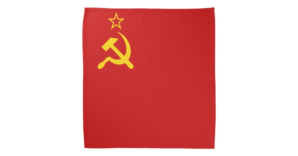 USSR Soviet Union Flag Communist Sickle and Hammer Bandana | Zazzle.com
