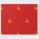 USSR Soviet Union Flag Communist Sickle and Hammer Wrapping Paper | Zazzle