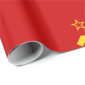 USSR Soviet Union Flag Communist Sickle and Hammer Wrapping Paper | Zazzle