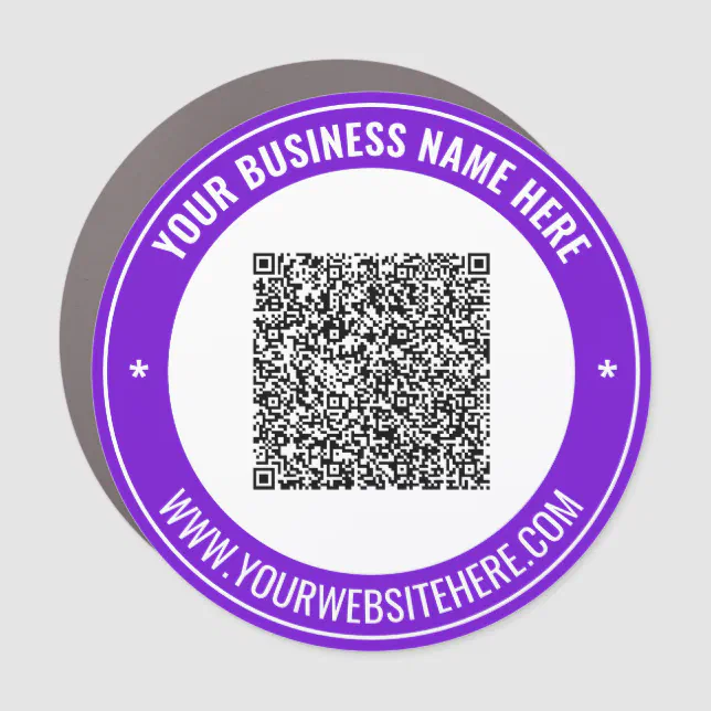 ustom QR Code Business Promotional Car Magnet | Zazzle