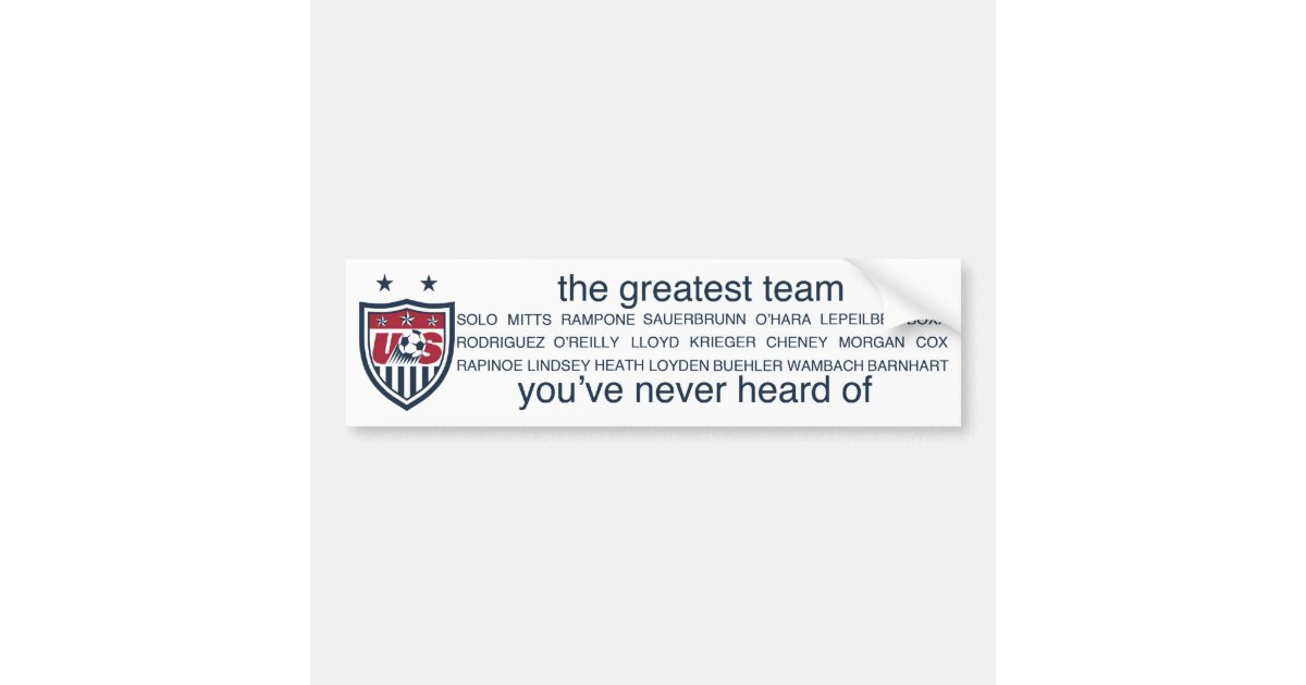 USWNT 2011 bumper sticker | Zazzle