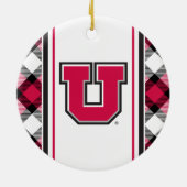 Utah Block U Ceramic Ornament | Zazzle