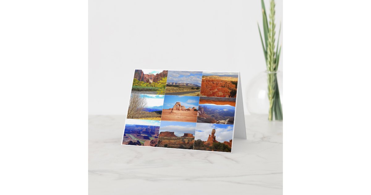 Utah Collage Card | Zazzle