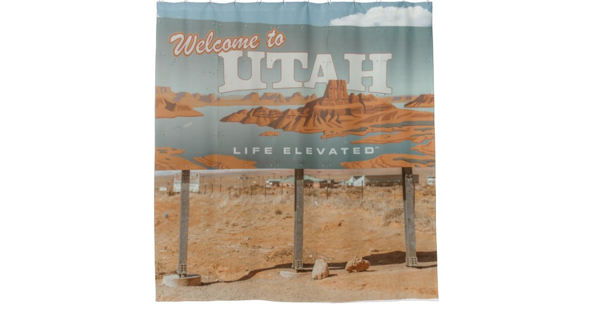 Utah Life Elevated Shower Curtain | Zazzle