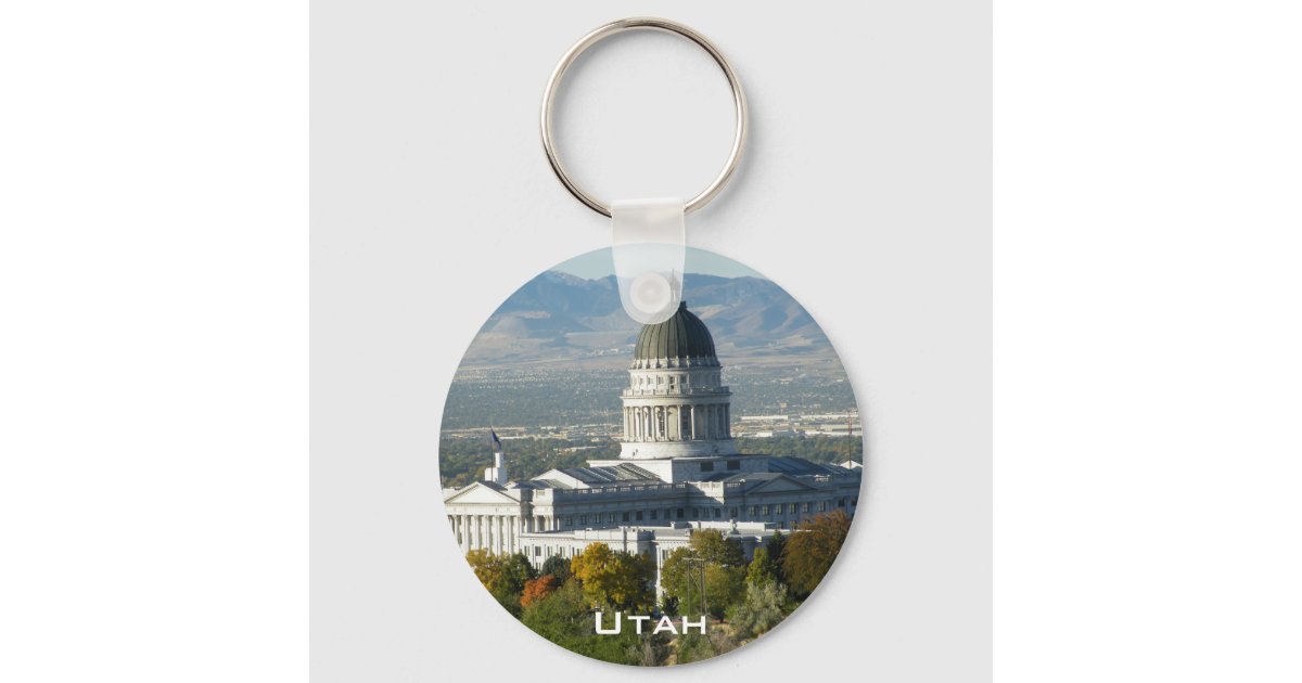 Utah State Capitol - Salt Lake City Keychain | Zazzle