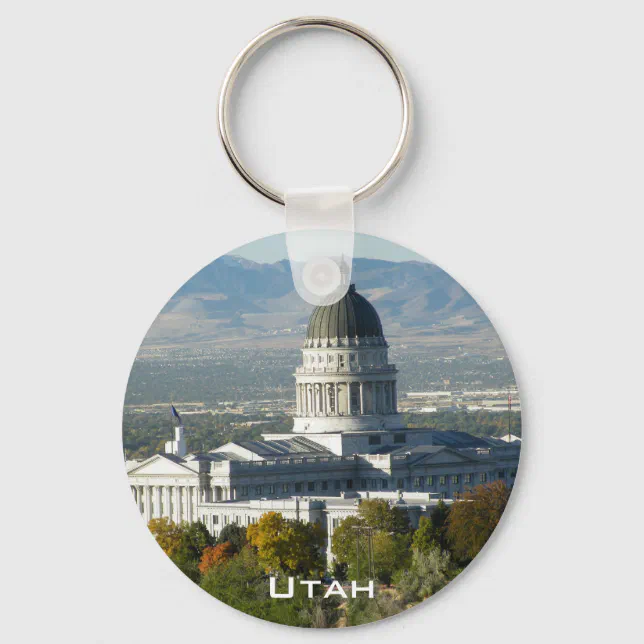 Utah State Capitol - Salt Lake City Keychain | Zazzle