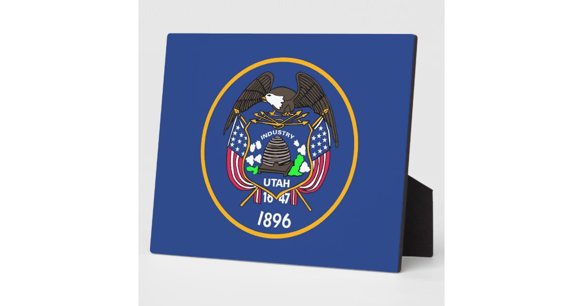 Utah State Flag Plaque | Zazzle