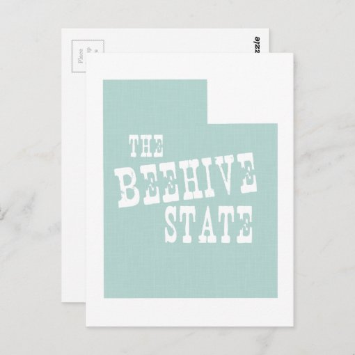 Utah State Motto Slogan Postcard | Zazzle