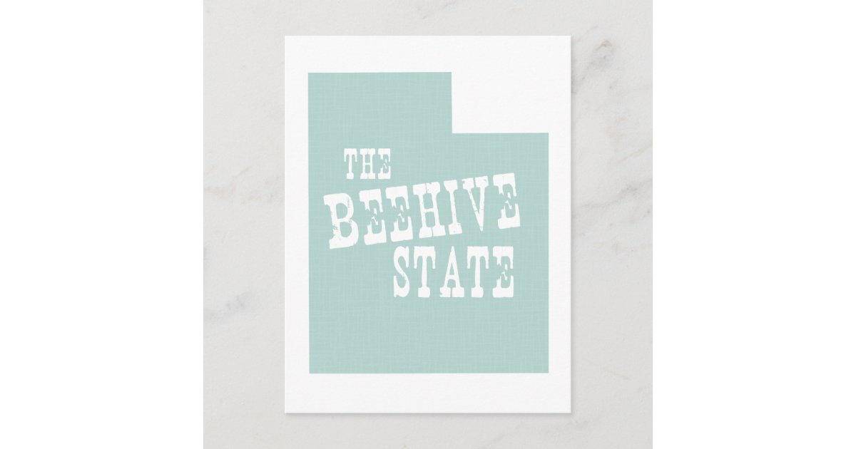 Utah State Motto Slogan Postcard | Zazzle