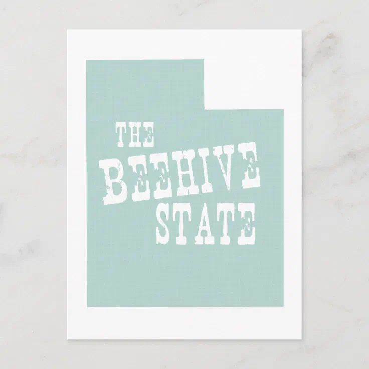 Utah State Motto Slogan Postcard | Zazzle