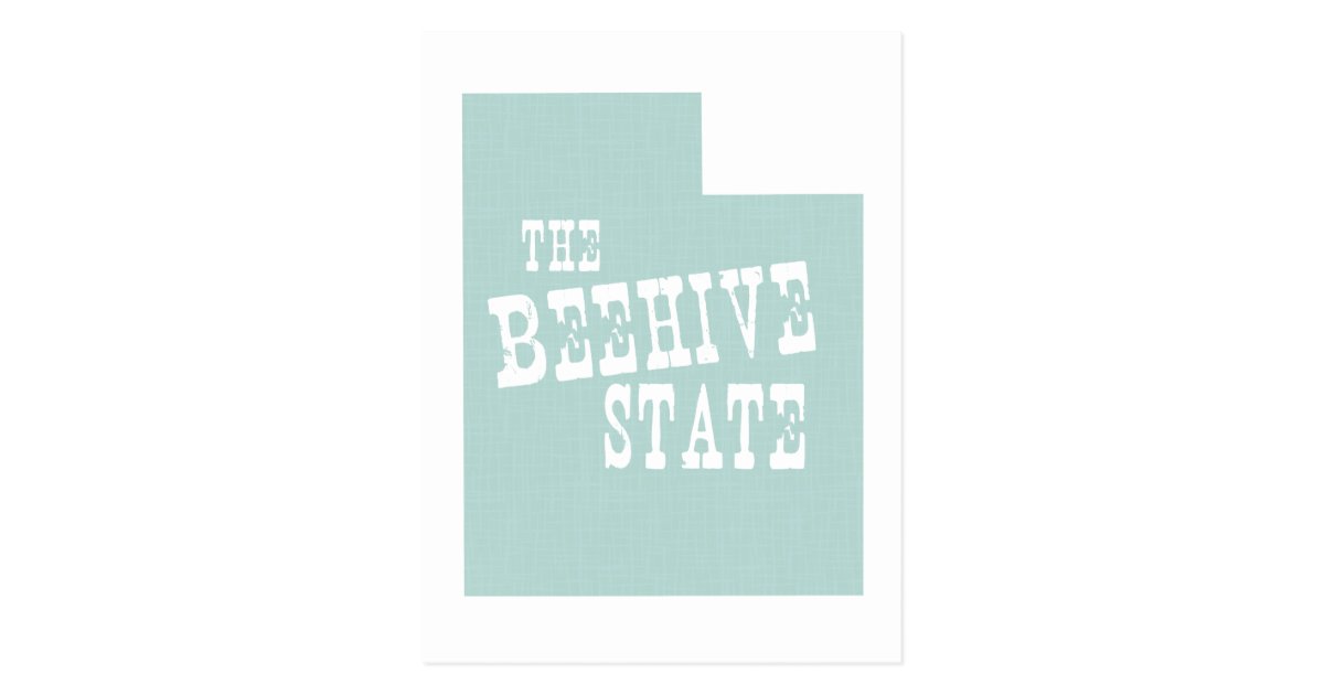 Utah State Motto Slogan Postcard | Zazzle