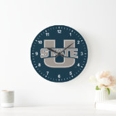 Utah State University Logo Large Clock | Zazzle