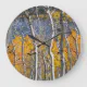 Utah, USA. Aspen Trees (Populus Tremuloides) Large Clock | Zazzle