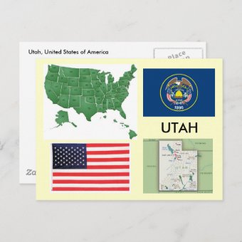 Utah, USA Postcard | Zazzle